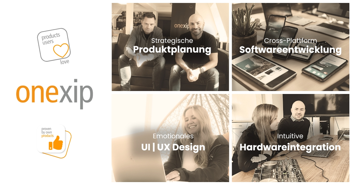onexip - Deine Softwareentwicklung mit "products users love"
